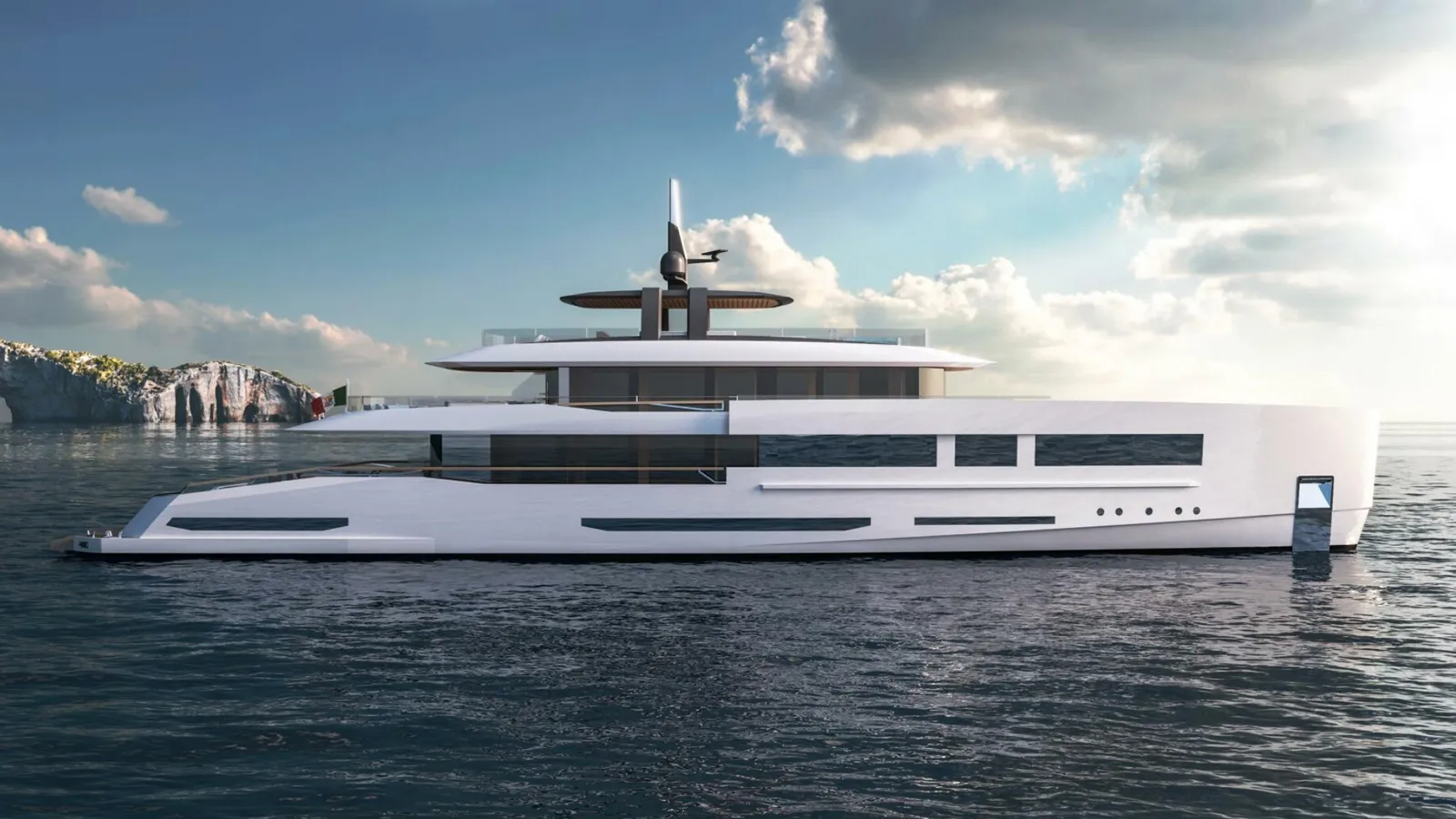 Interior renderings of 52m Sleek 52 concept unveiled